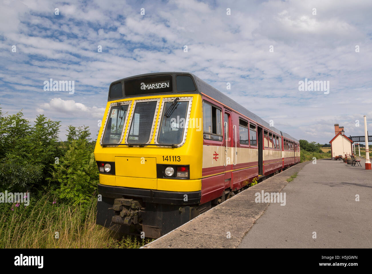 British Rail Class 141 diesel railcar, at Swanwick Junction, run by the ...
