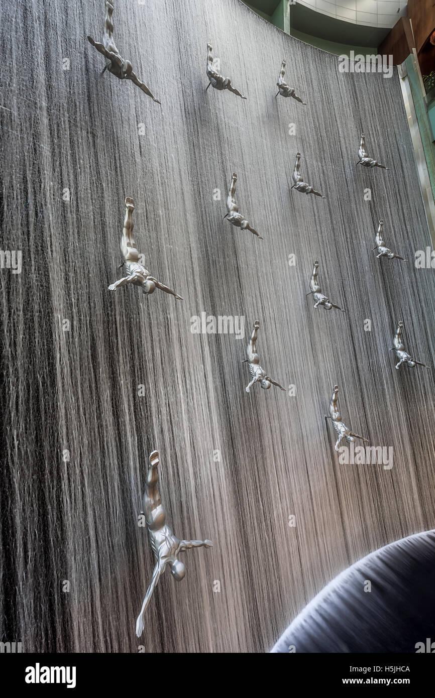 Famous Waterfall with in Dubai Mall, UAE Stock Photo - Alamy