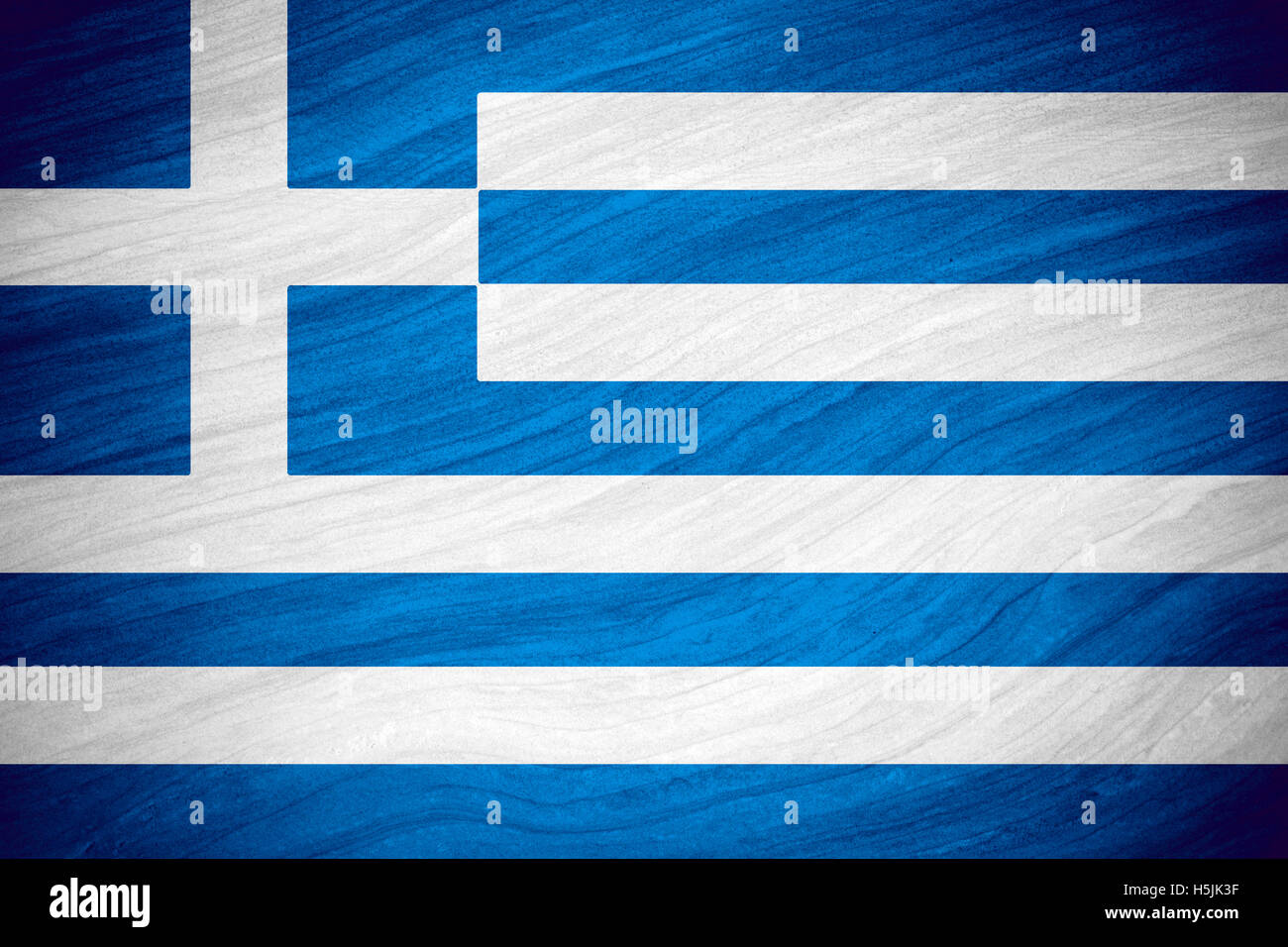 flag of Greece or Greek banner on abstract background Stock Photo - Alamy