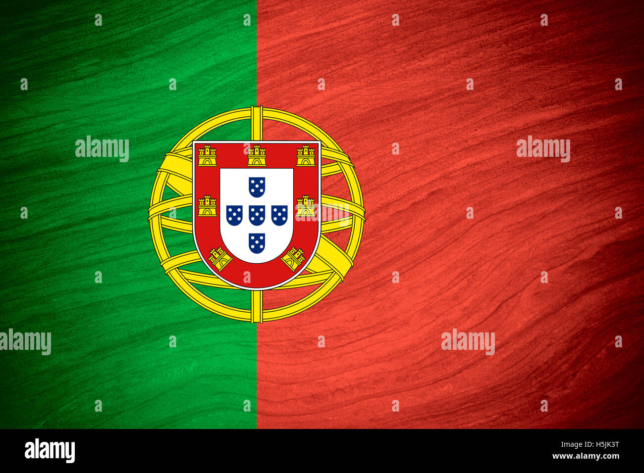 flag of Portugal or Portuguese banner on abstract background Stock ...
