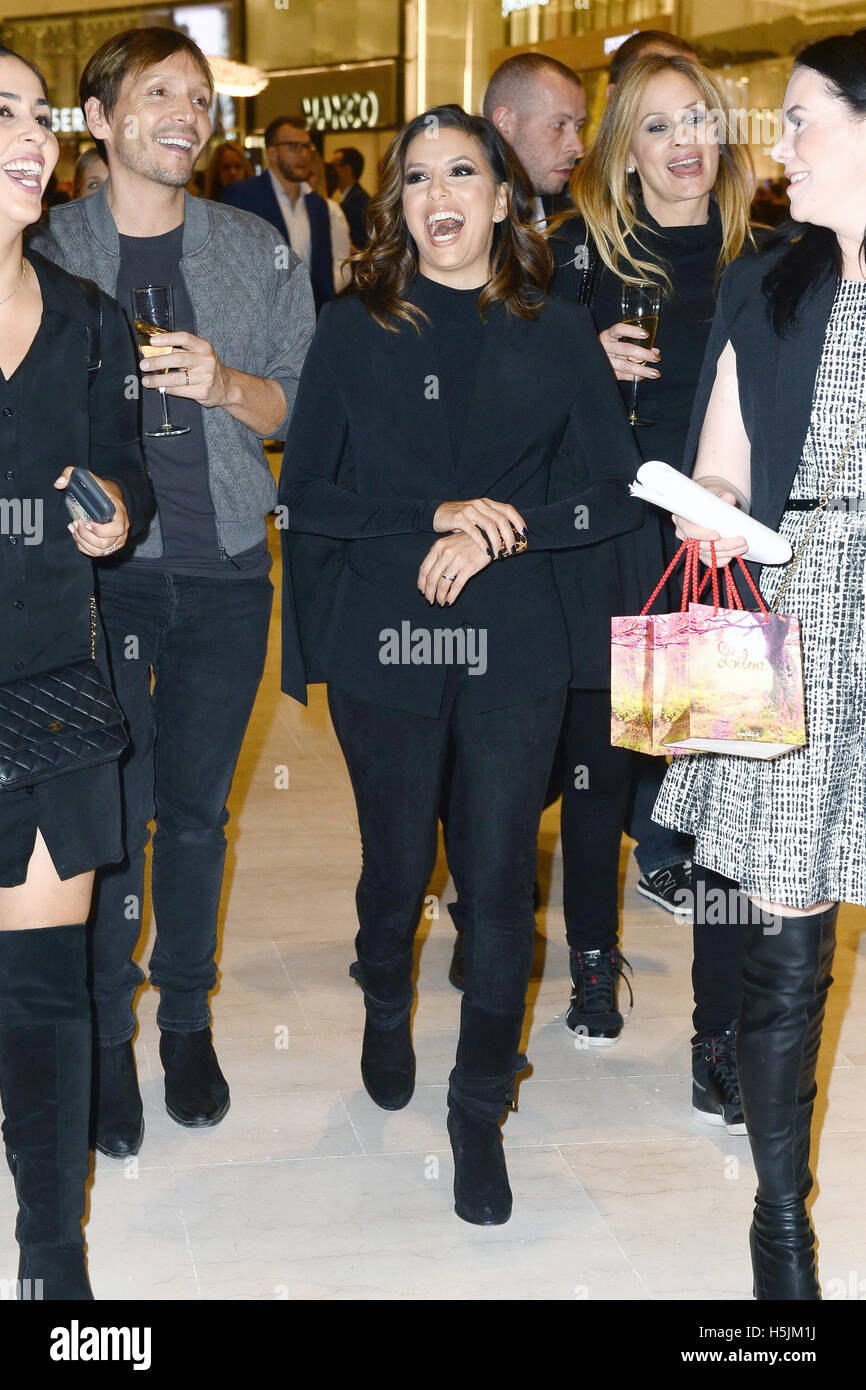 Eva Longoria at the opening of a new shopping center on October 19 ...