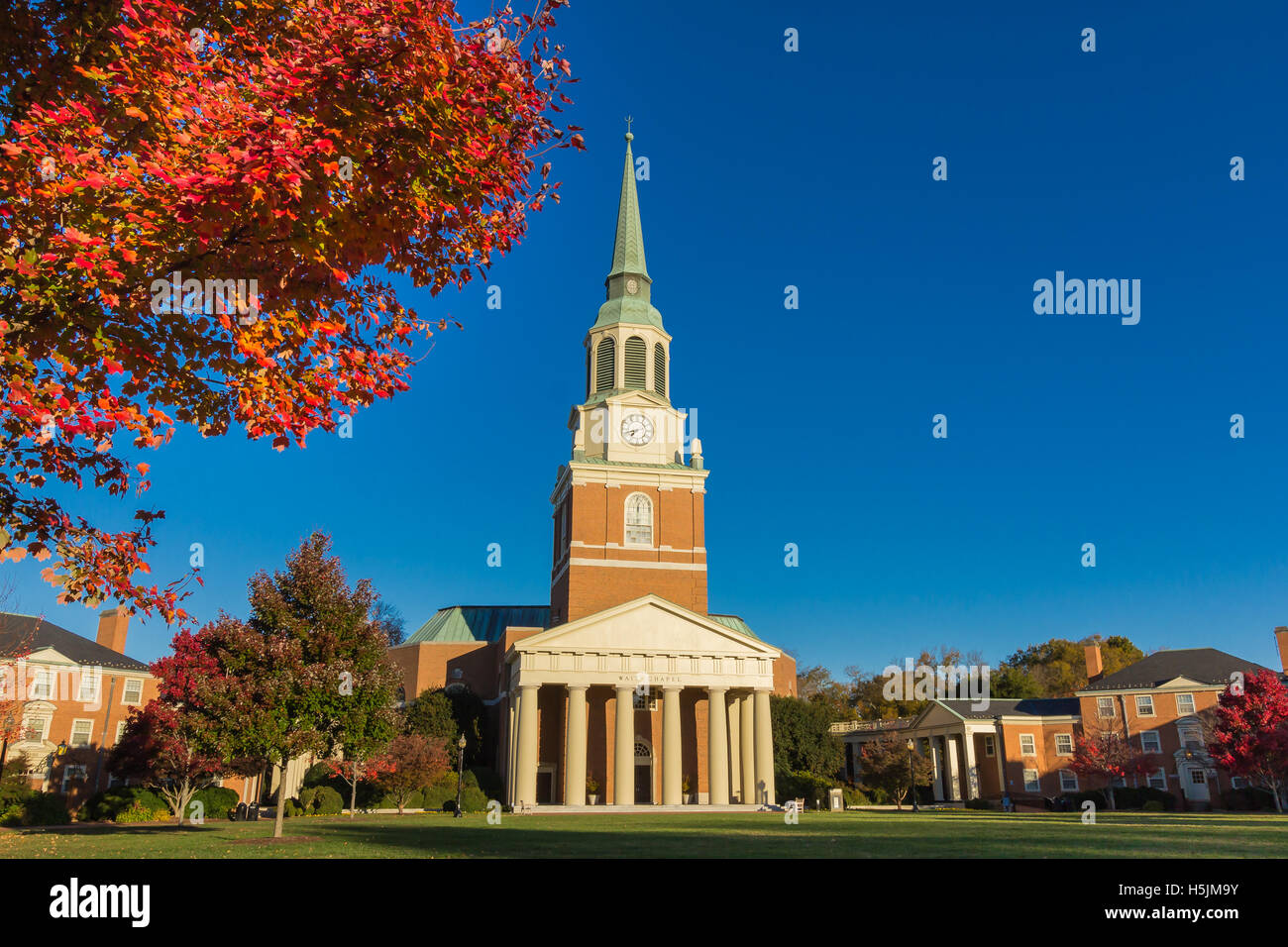 Wait Chapel at Wake Forest University in Winston-Salem, North Carolina ...