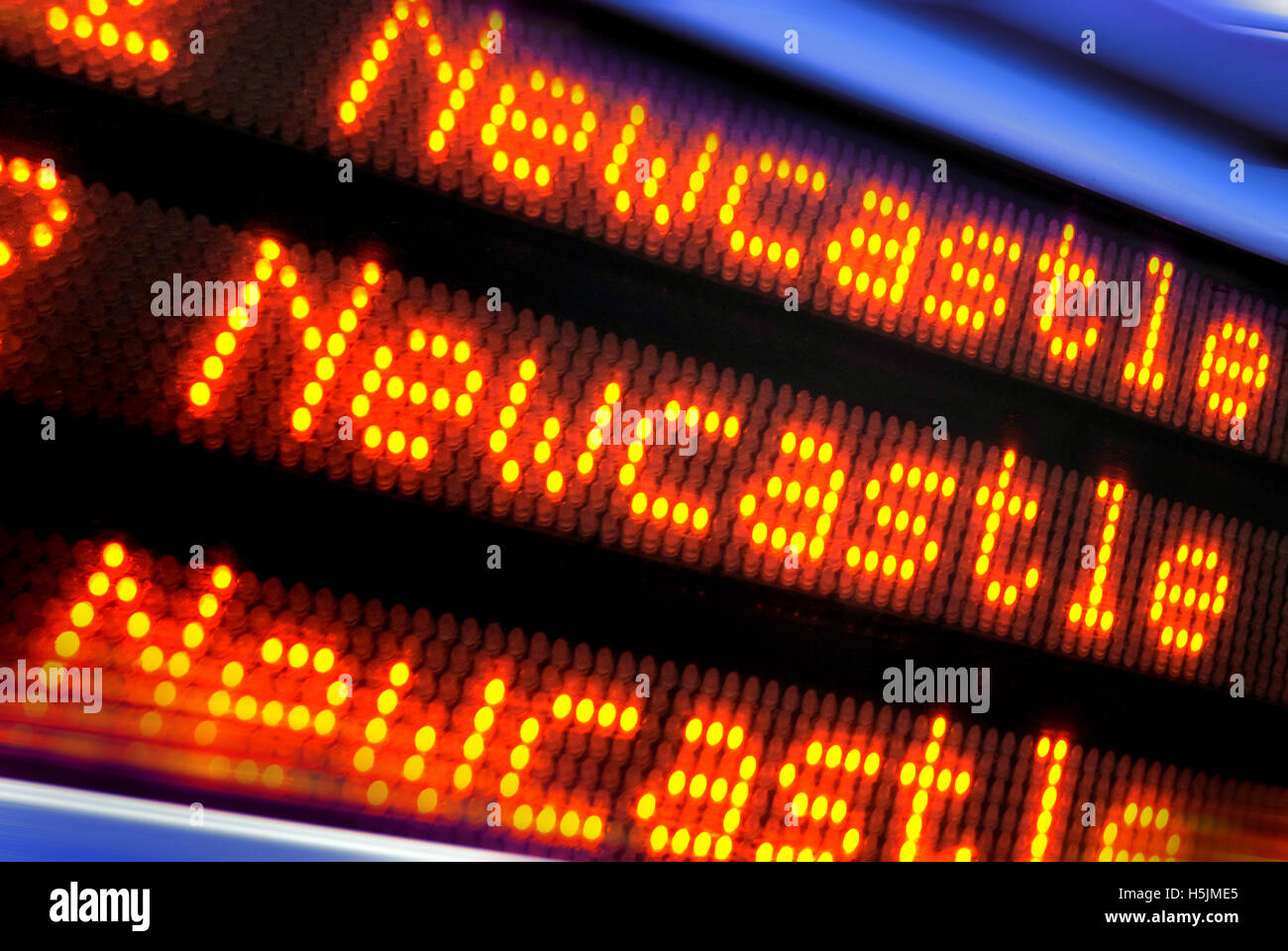 LED Newcastle sign / Information board Stock Photo - Alamy