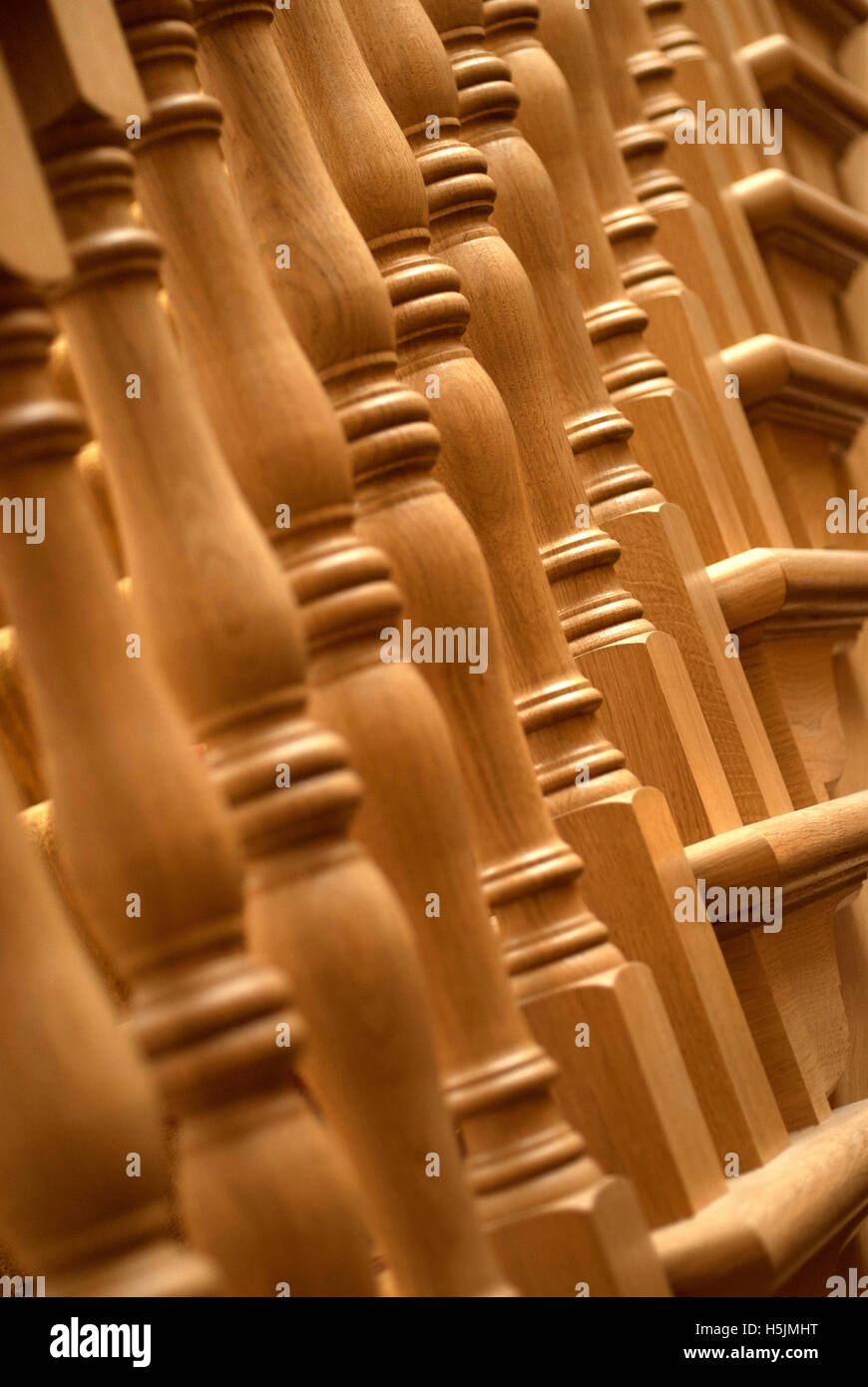 Wooden spindles hi-res stock photography and images - Alamy