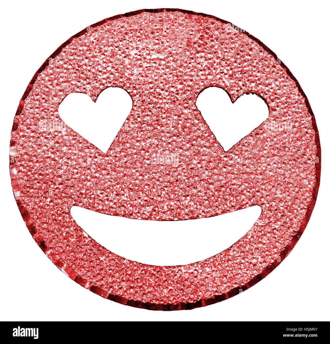 Happy face heart eyes Cut Out Stock Images & Pictures - Alamy