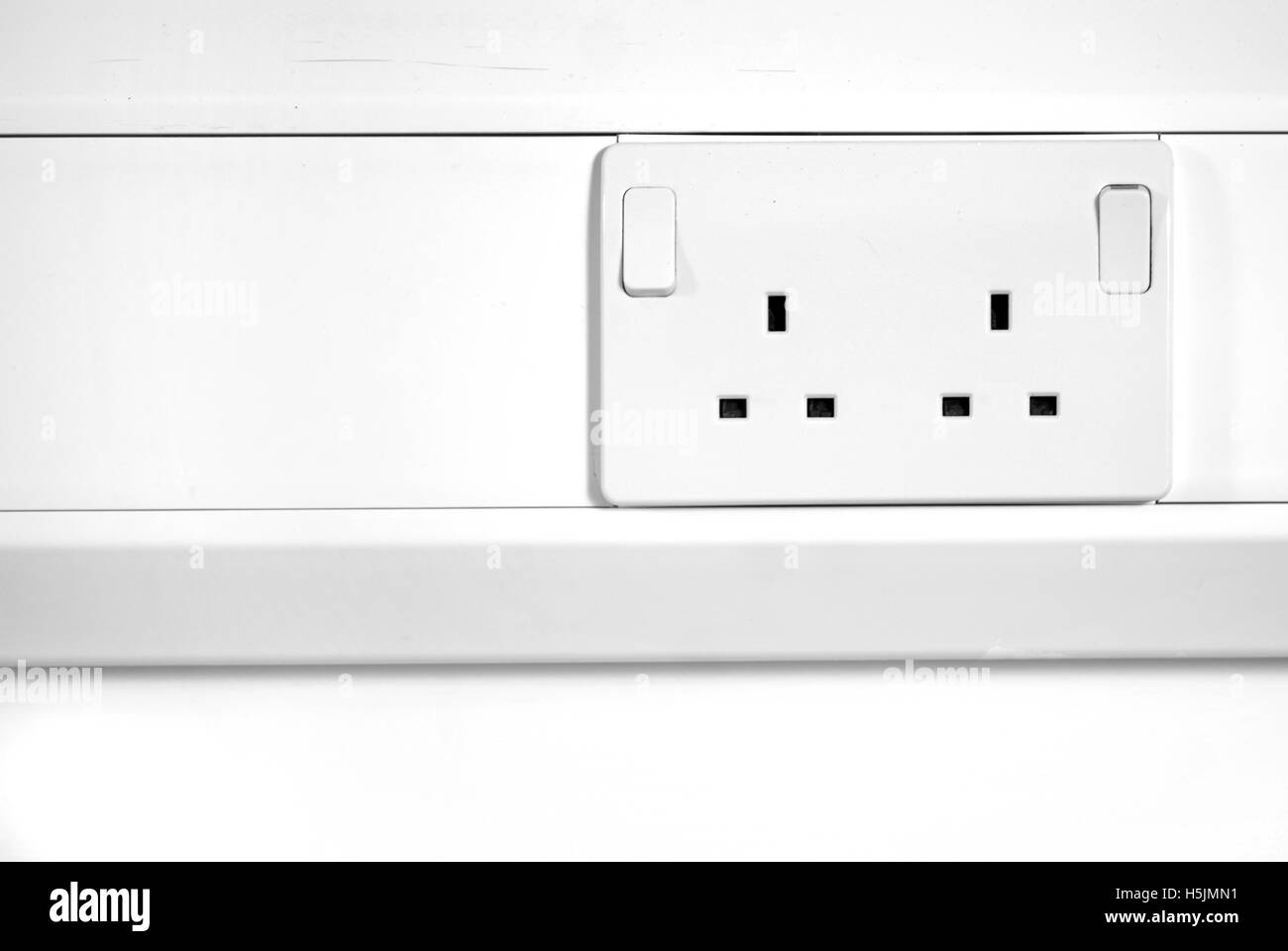 Electrical plug sockets / Double power sockets Stock Photo - Alamy
