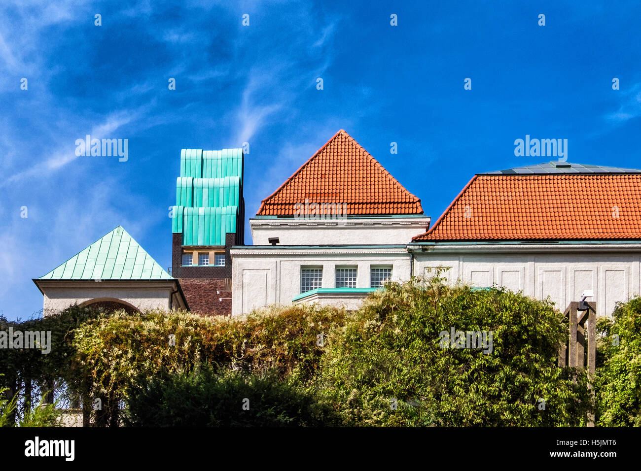 Wedding Tower, Hochzeitsturm and Exhibition Building. German Jugendstil ...