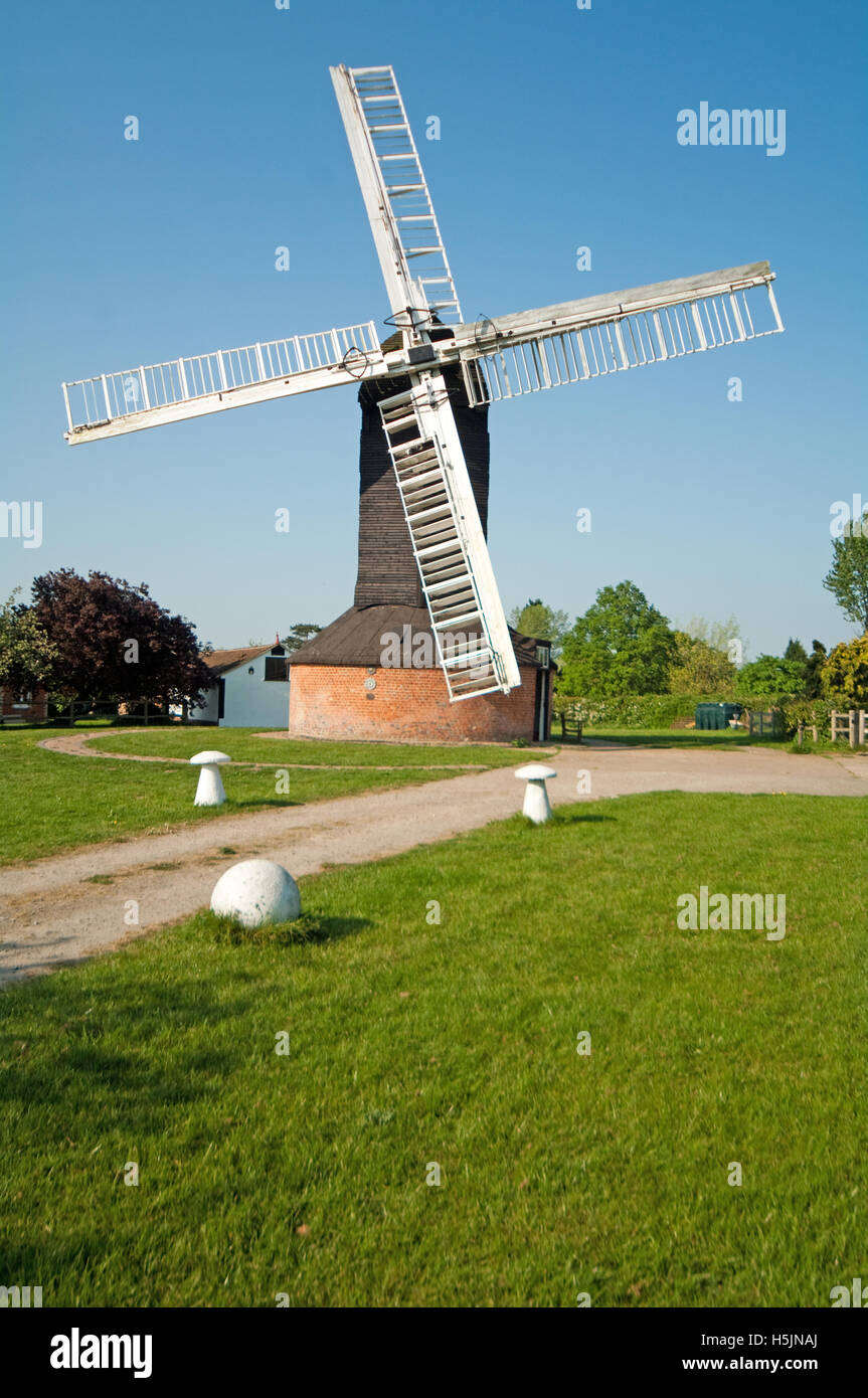 Outwood, Post Mill Windmill, Oldest in Country Surrey, England Stock ...