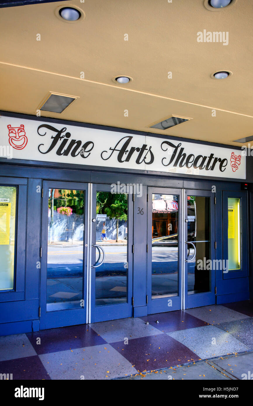 The foyer at the Fine Arts Theatre on Biltmoe Ave in downtwn Asheville ...