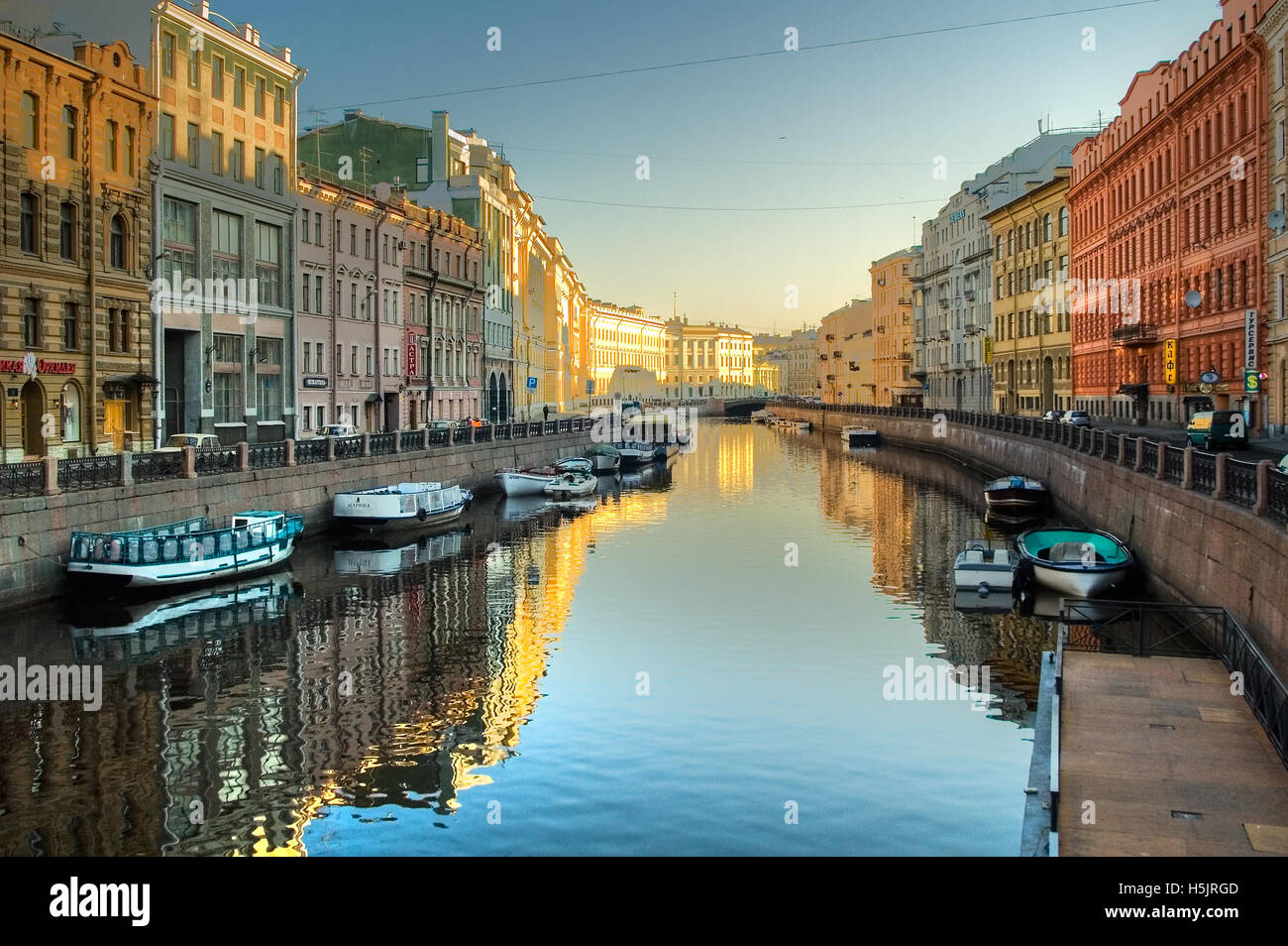 Moyka river in St.Petersburg Stock Photo - Alamy
