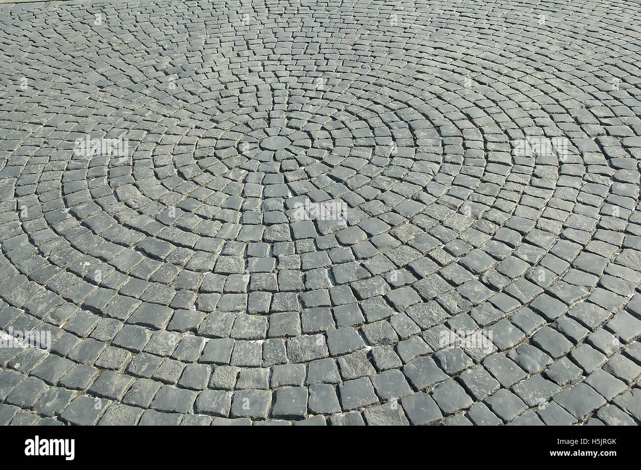 Circle pattern stone block paving hi-res stock photography and images ...