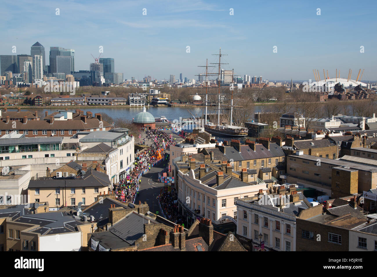 General view of greenwich town centre hi-res stock photography and ...