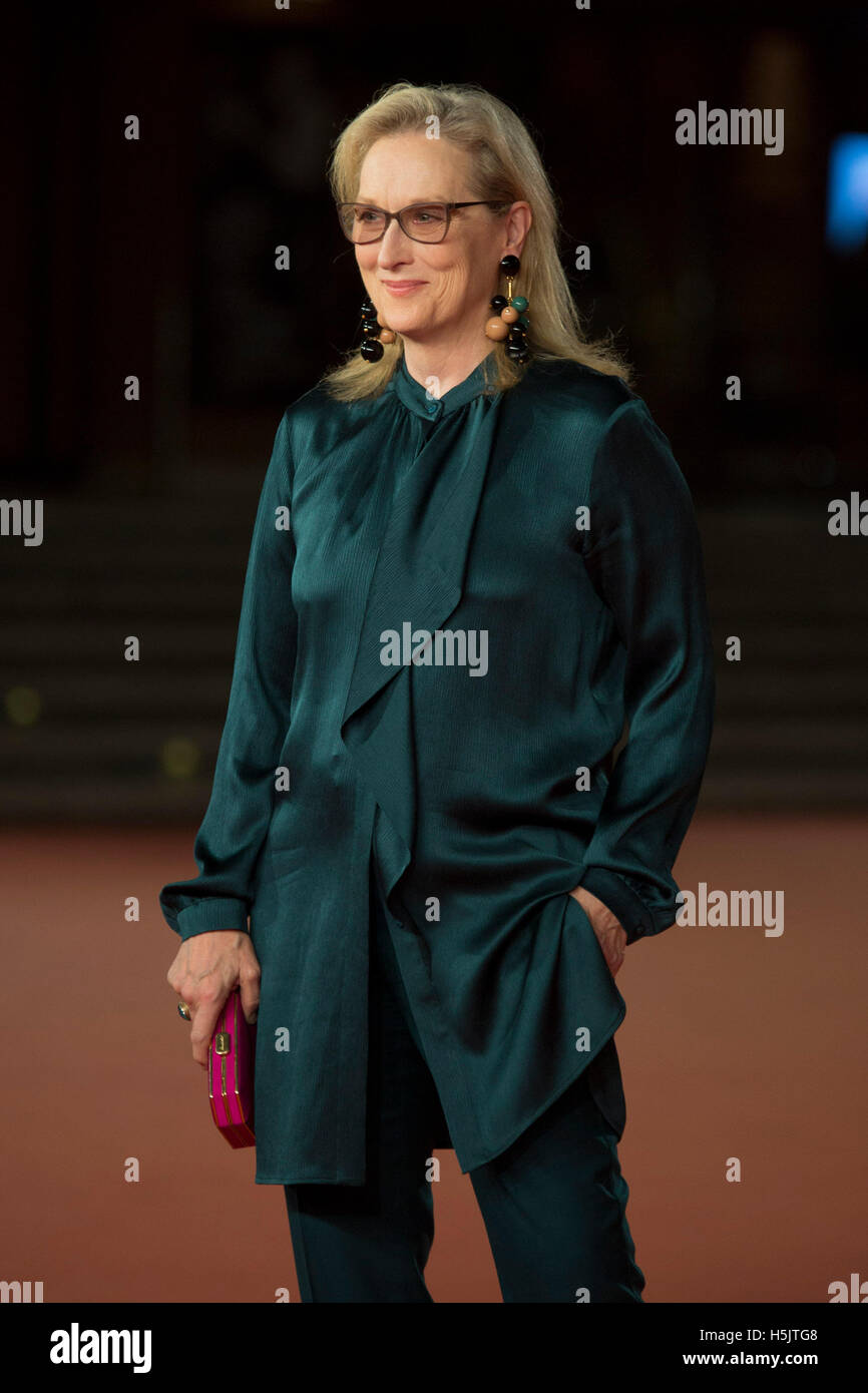 Rome, Italy. 20th Oct, 2016. Meryl Streep attends the red carpet of the ...