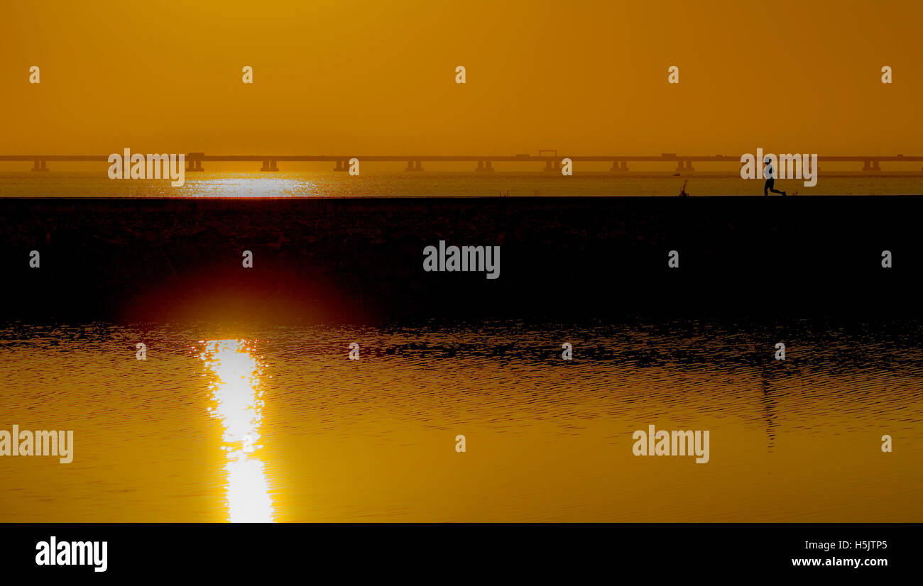 Sunset in Portugal Stock Photo - Alamy