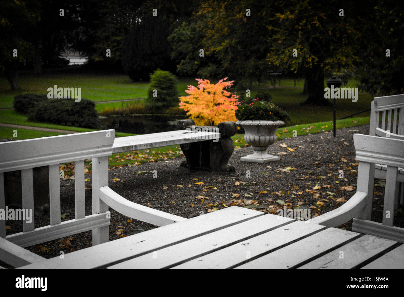Fall at the old castle Stock Photo - Alamy