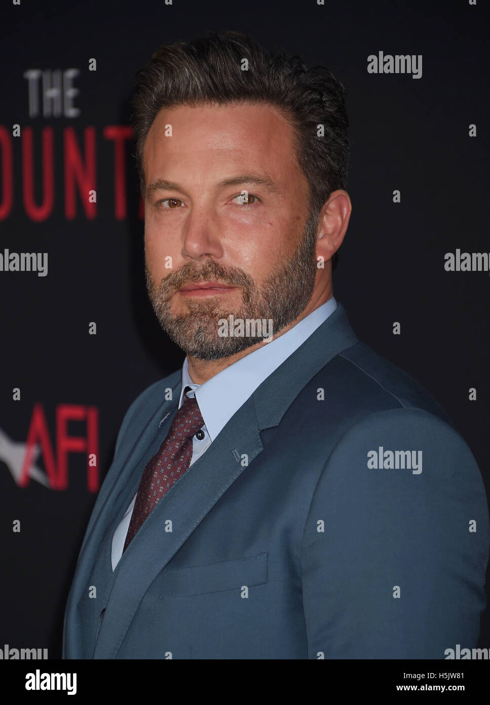 BEN AFFLECK US film actor in October 2016. Photo Jeffrey Mayer Stock ...