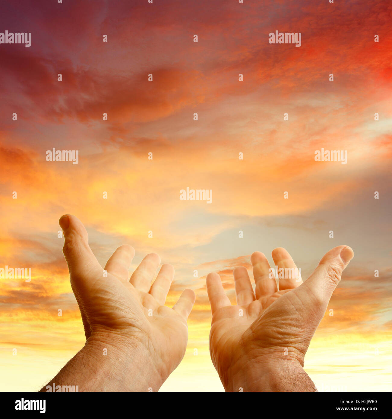 Hand reaching to sky hi-res stock photography and images - Alamy