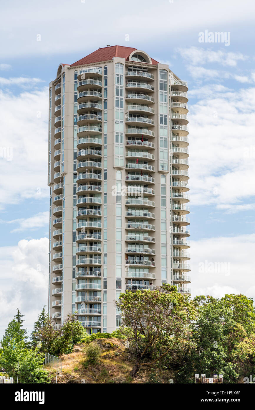 New Condo Balconies in Nanaimo Stock Photo - Alamy