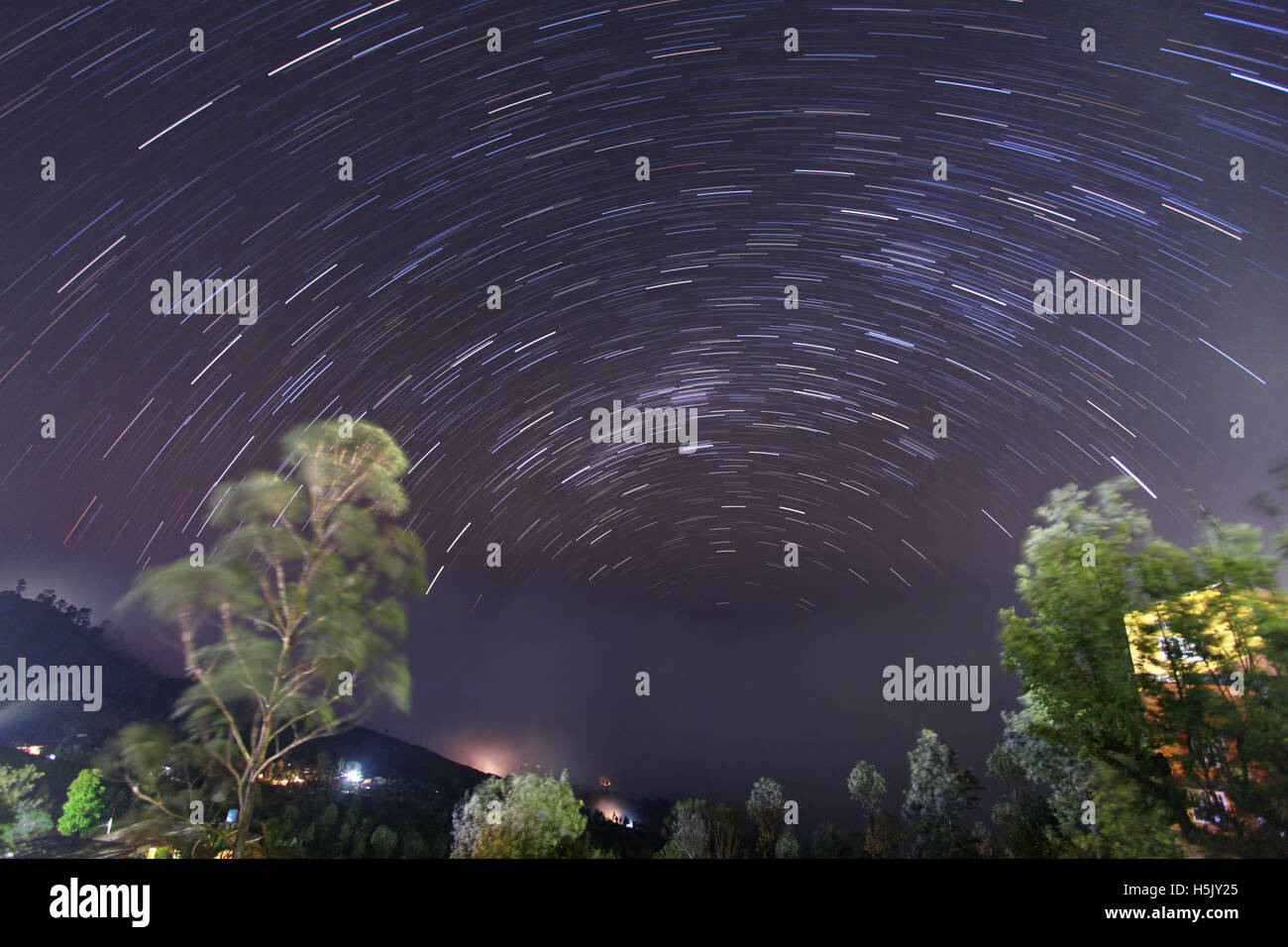 Aerial starry night view hi-res stock photography and images - Alamy