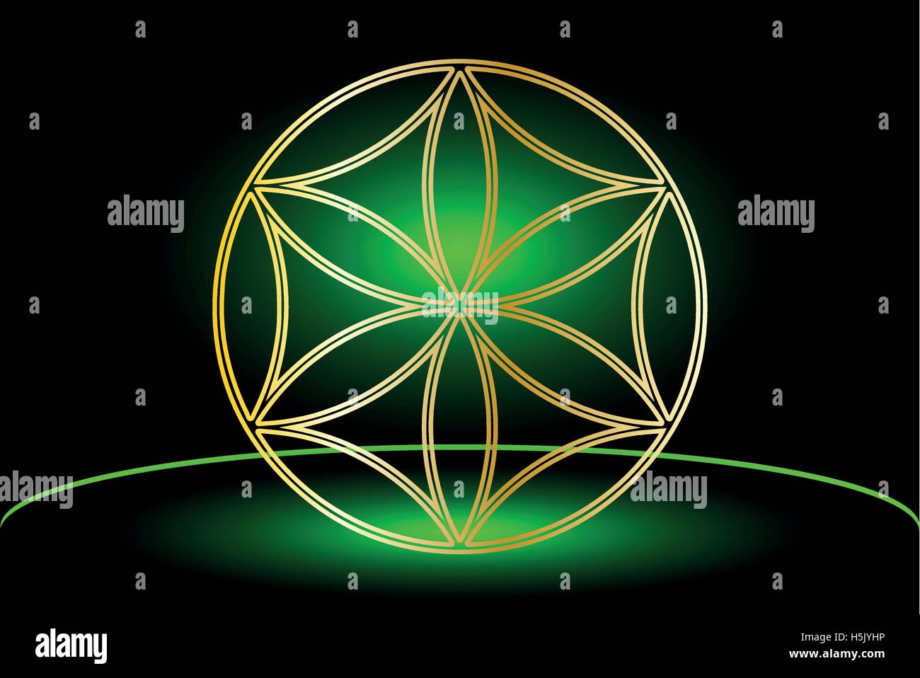 Flower of life , flower talisman Stock Vector Image & Art - Alamy