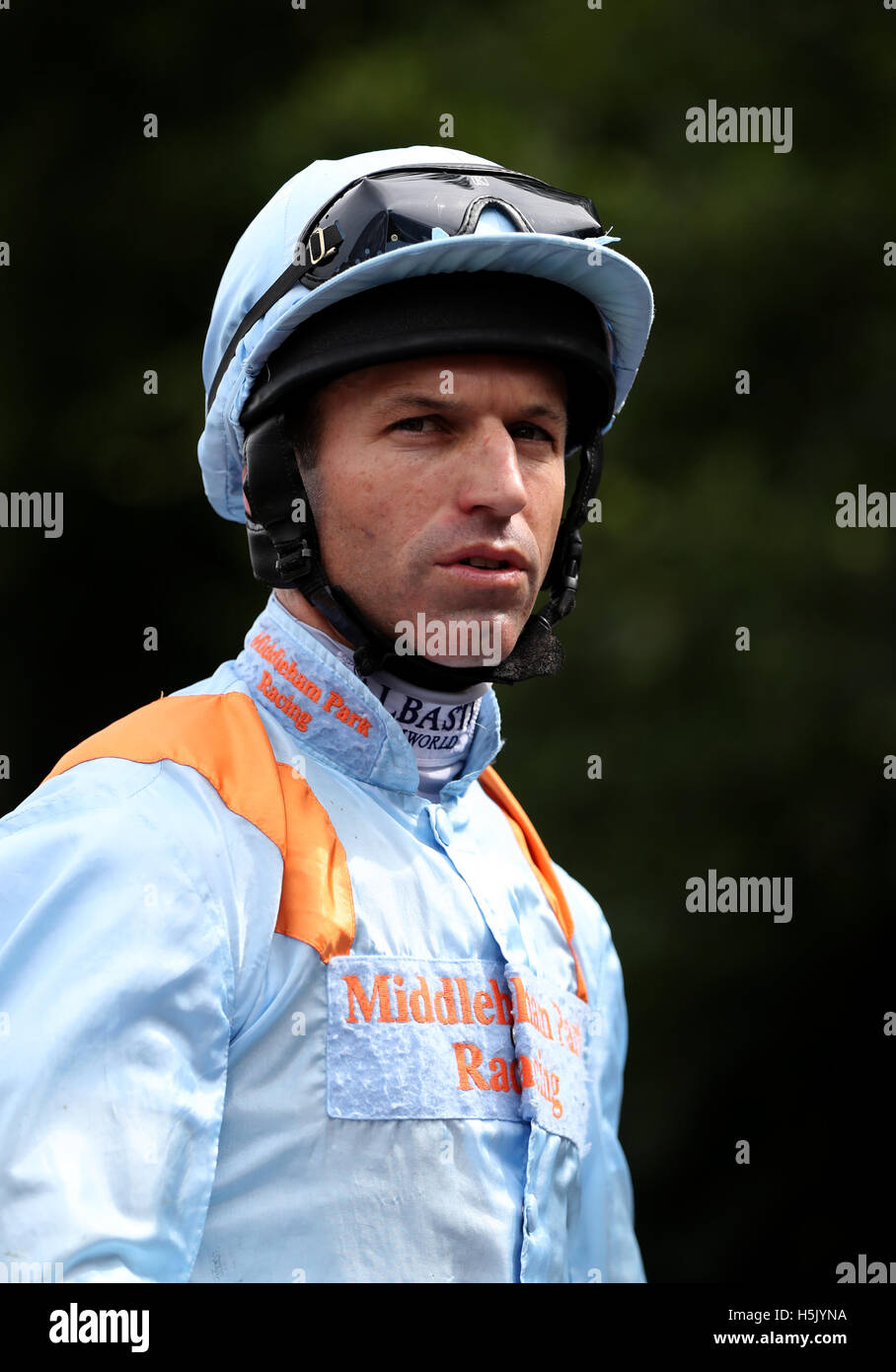 Jockey Pat Dobbs Stock Photo - Alamy