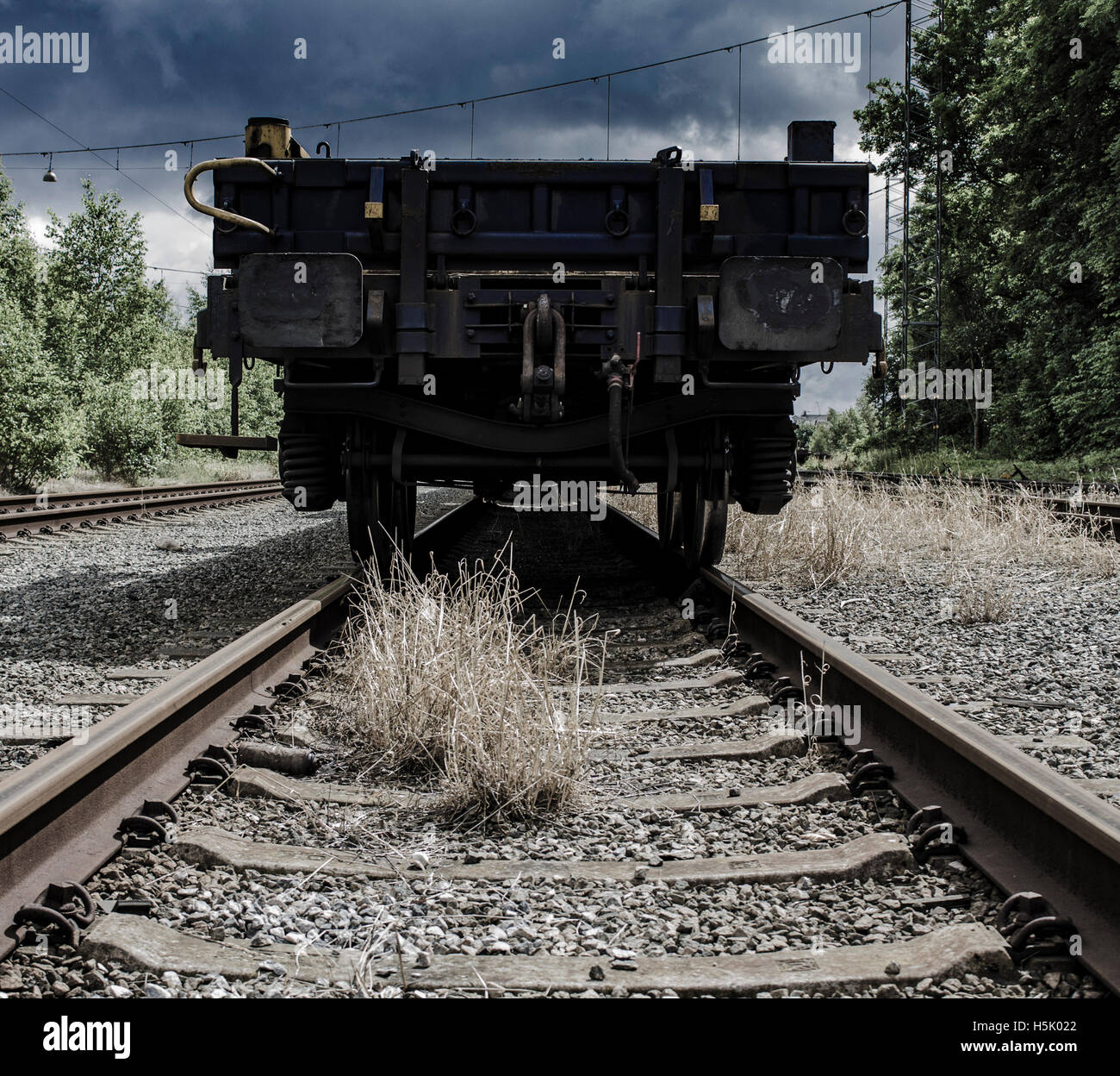 The old railway area Stock Photo - Alamy