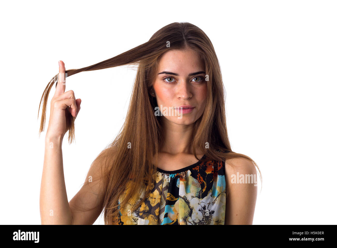 Strand of hair hi-res stock photography and images - Alamy