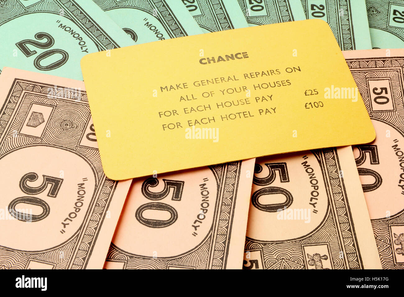 Monopoly chance card hi-res stock photography and images - Alamy