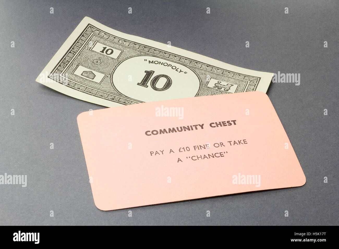 Vintage British Monopoly game (Community Chest - fine or chance?) circa ...