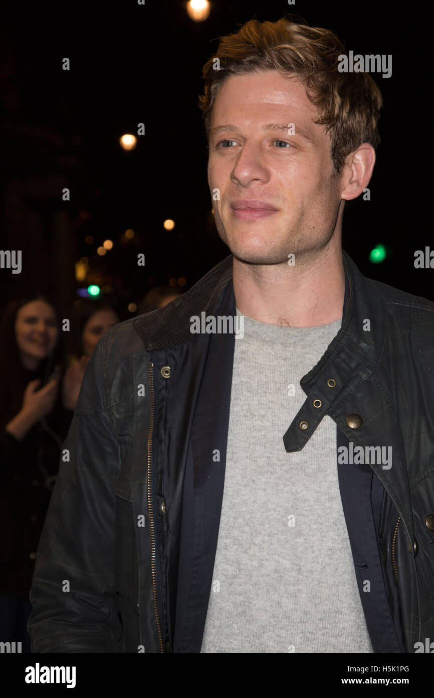 London, UK. 20 October 2016. British actor James Norton attends the ...