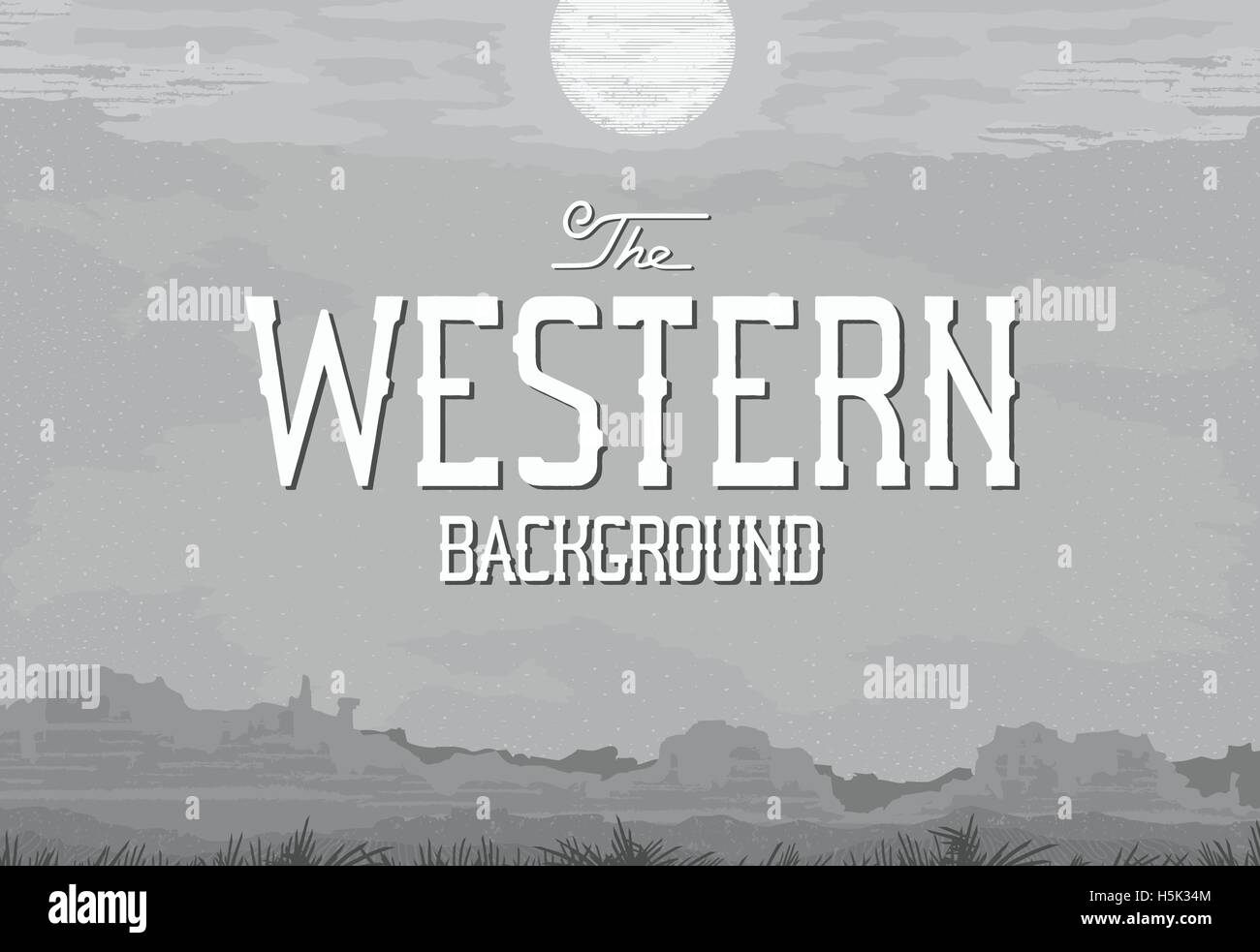 Western film poster Stock Vector Images - Alamy