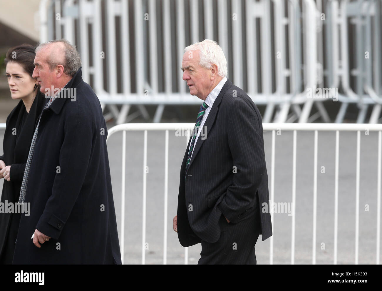 Former Munster team manager Alan Gaffney arrives at St Flannan's Church ...