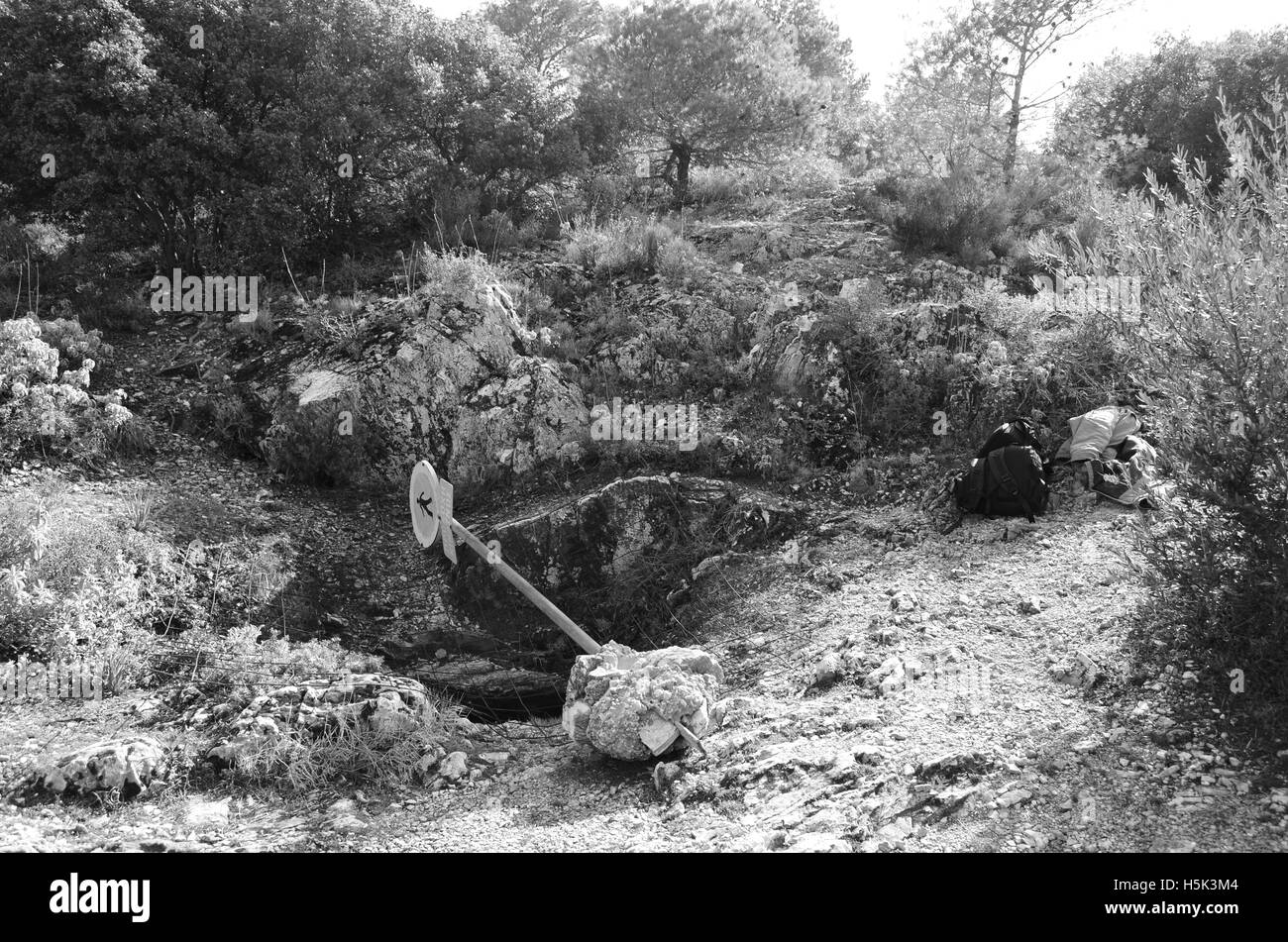 caves and mines around Greece , Εurope Stock Photo - Alamy