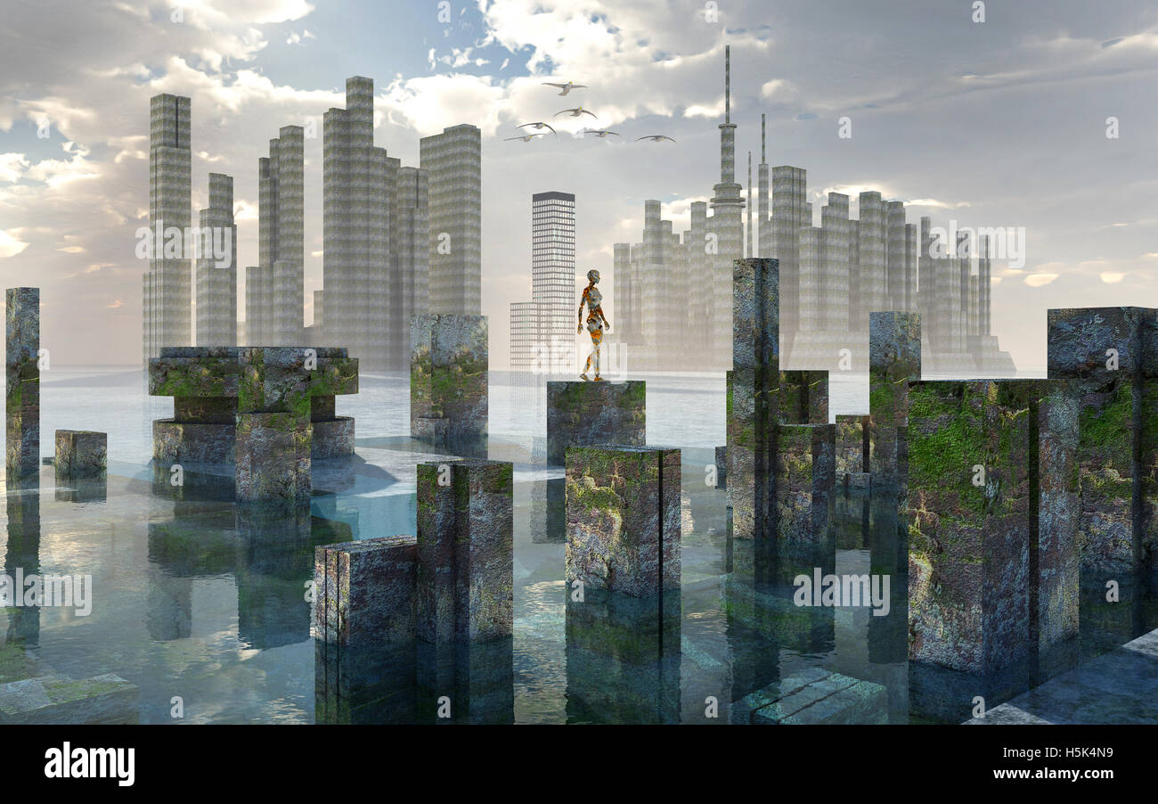 3d city buildings hi-res stock photography and images - Alamy