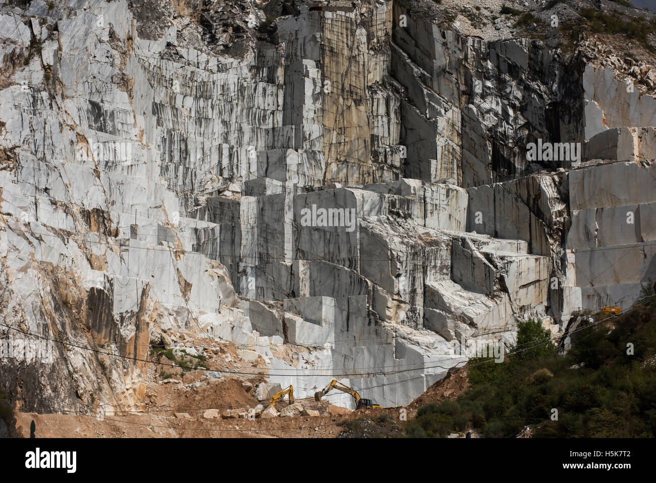 Italy. Carrara Marble Quarries, Carrara, Massa and Carrara in the ...