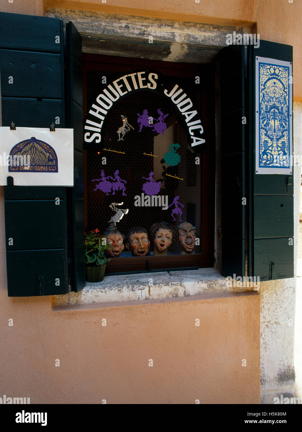 Venice Italy Old Ghetto Shop Selling Jewish Silhouettes & Model Figures ...