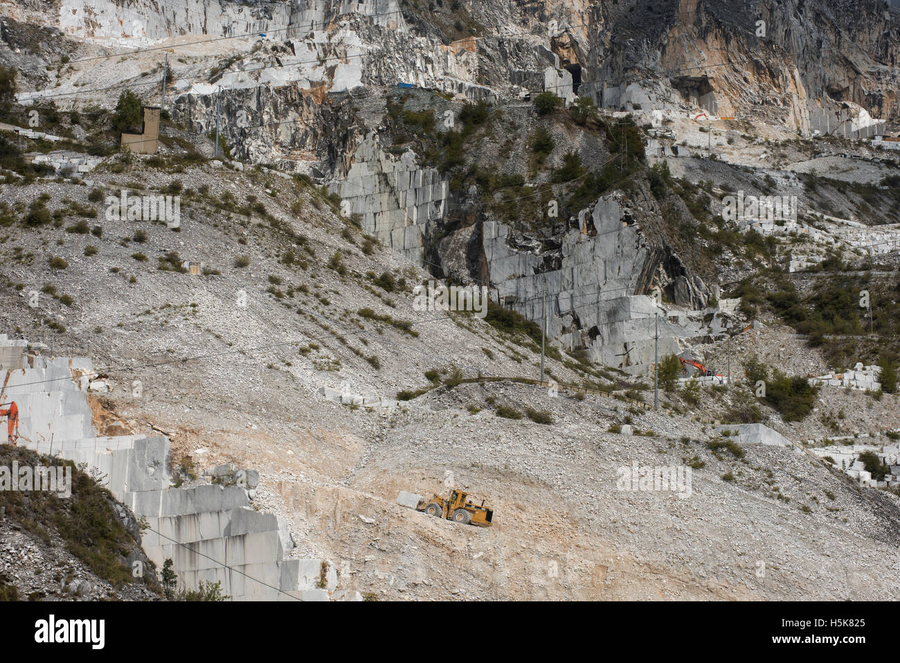 Italy. Carrara Marble Quarries, Carrara, Massa and Carrara in the ...