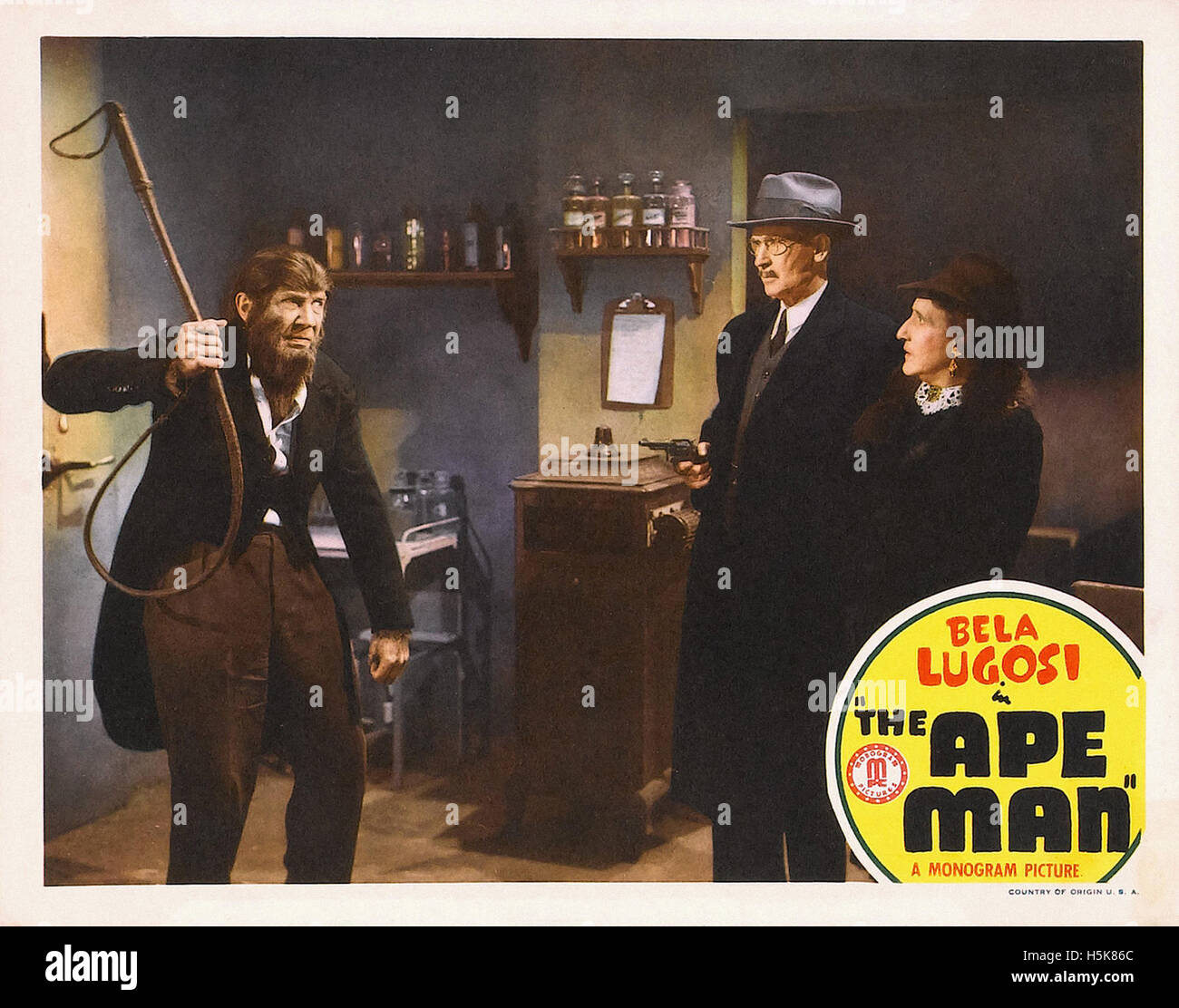 Cinema movie art classic design the ape man hi-res stock photography ...