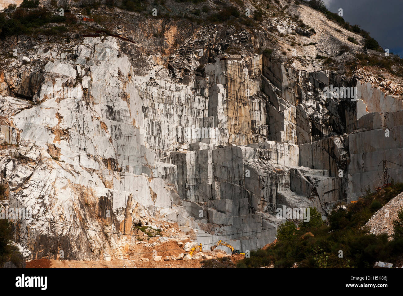 Italy. Carrara Marble Quarries, Carrara, Massa and Carrara in the ...