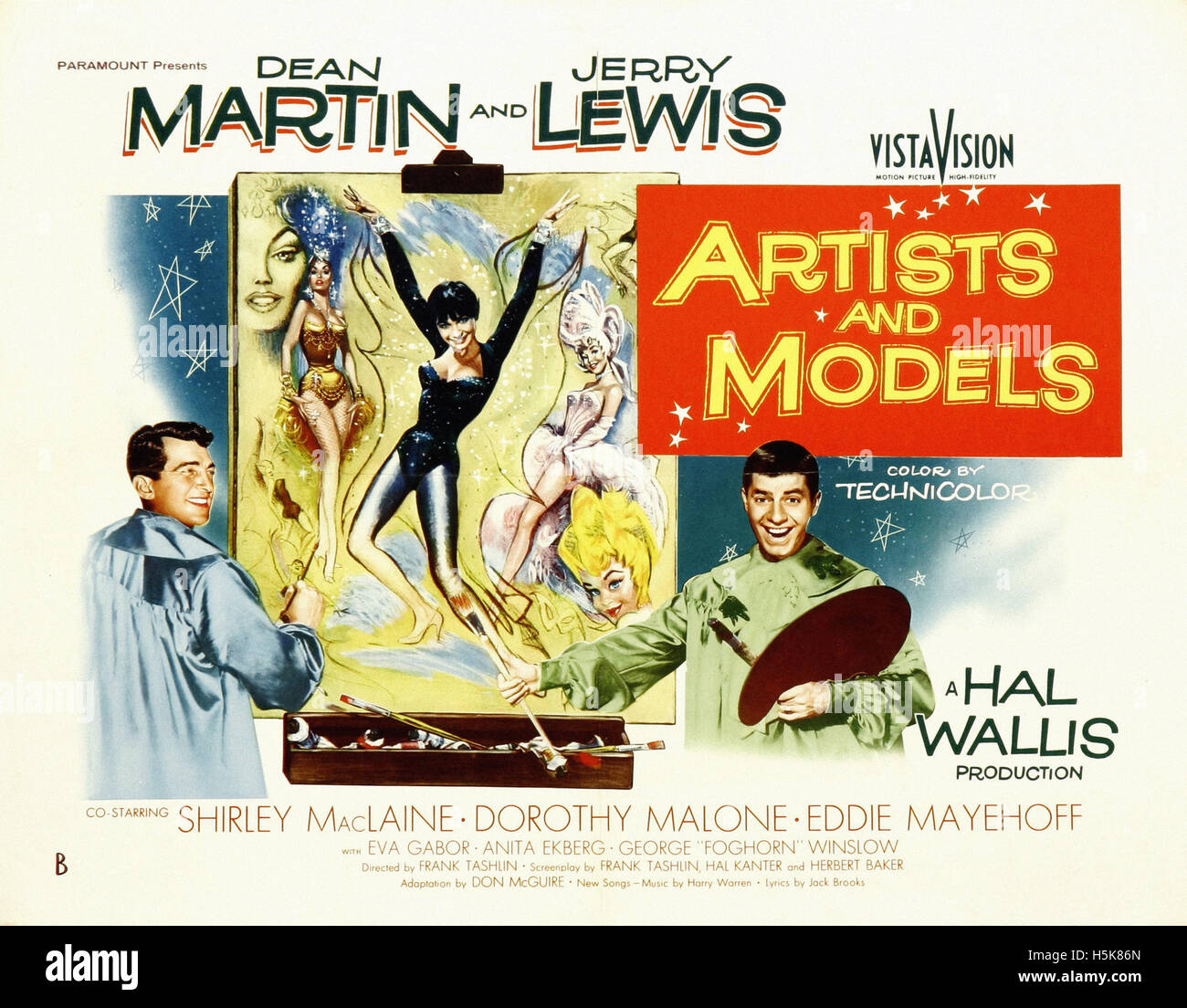 Artists and Models (1955) - Movie Poster Stock Photo - Alamy