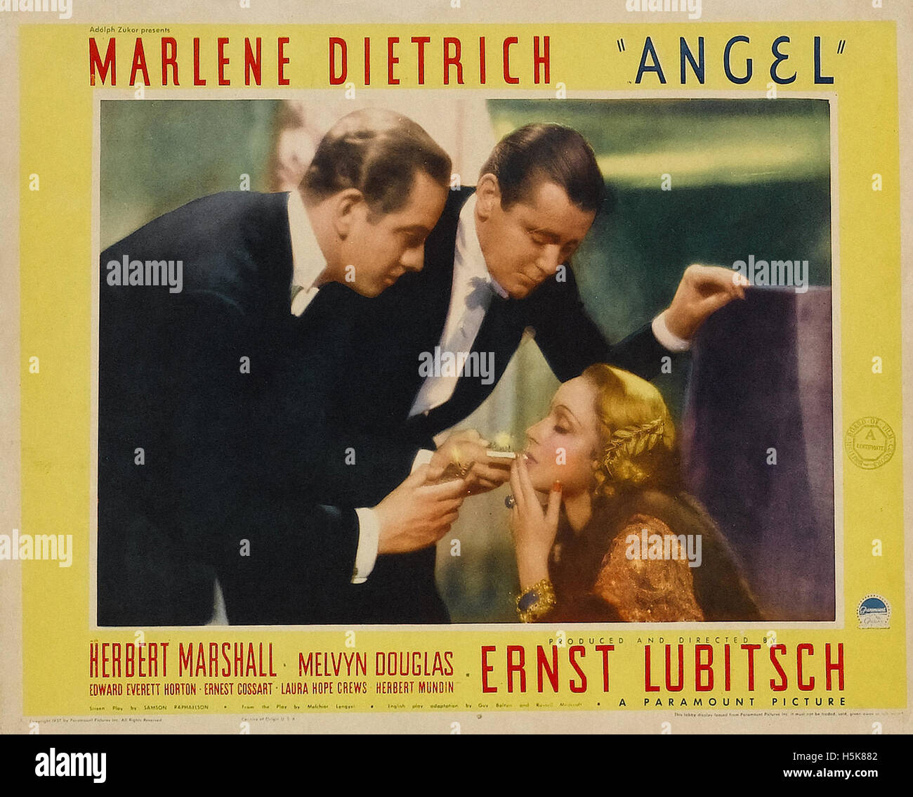 Angel (1937) - Movie Poster Stock Photo - Alamy
