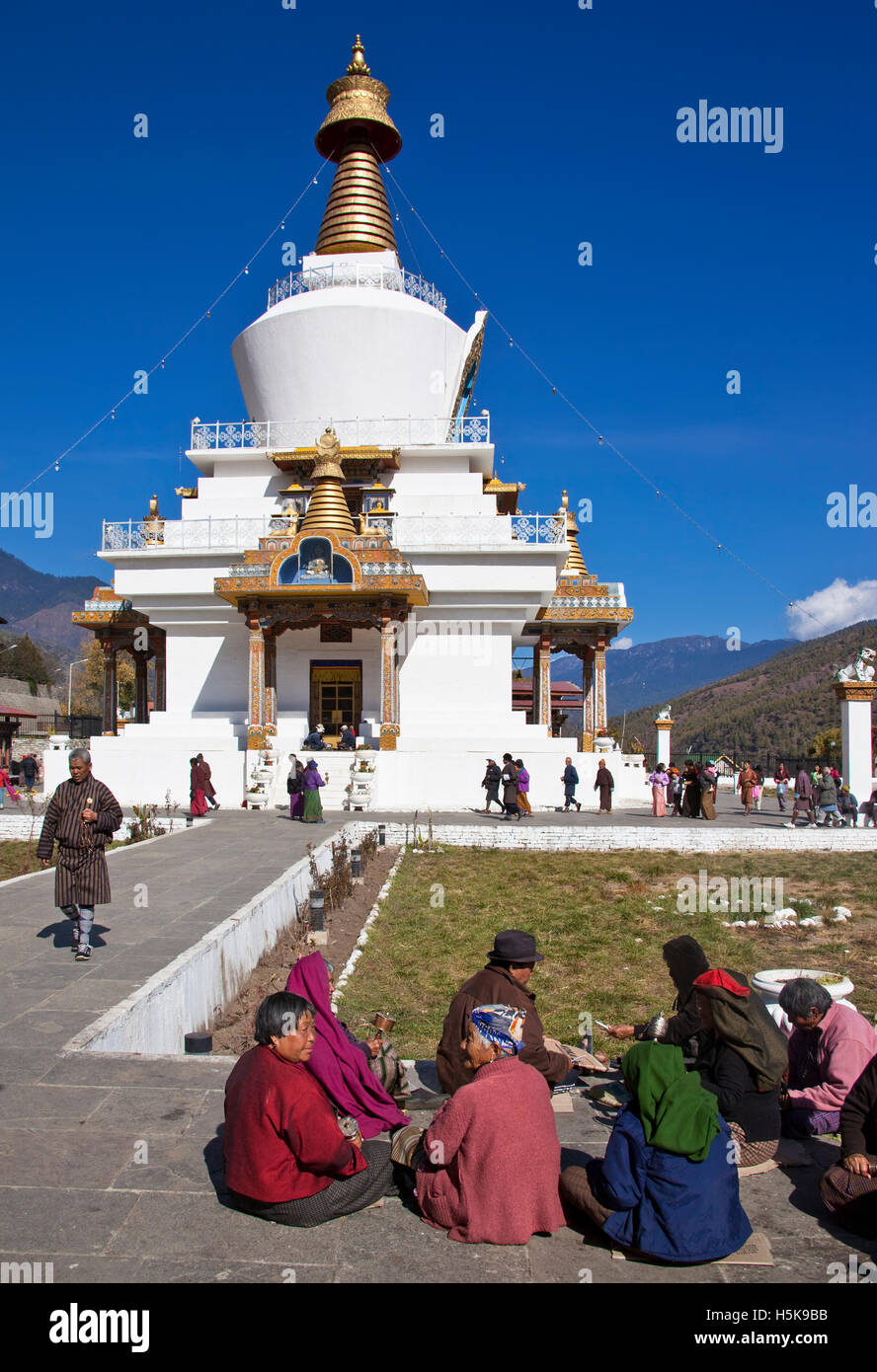 Memorial Chorten, Thimphu, Bhutan, South Asia Stock Photo - Alamy