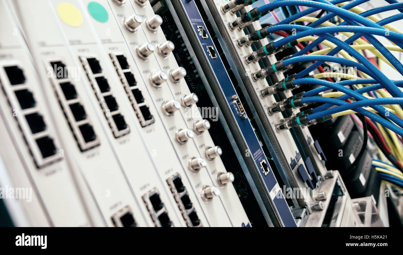CMTS cards used by isps in networking industry Stock Photo - Alamy