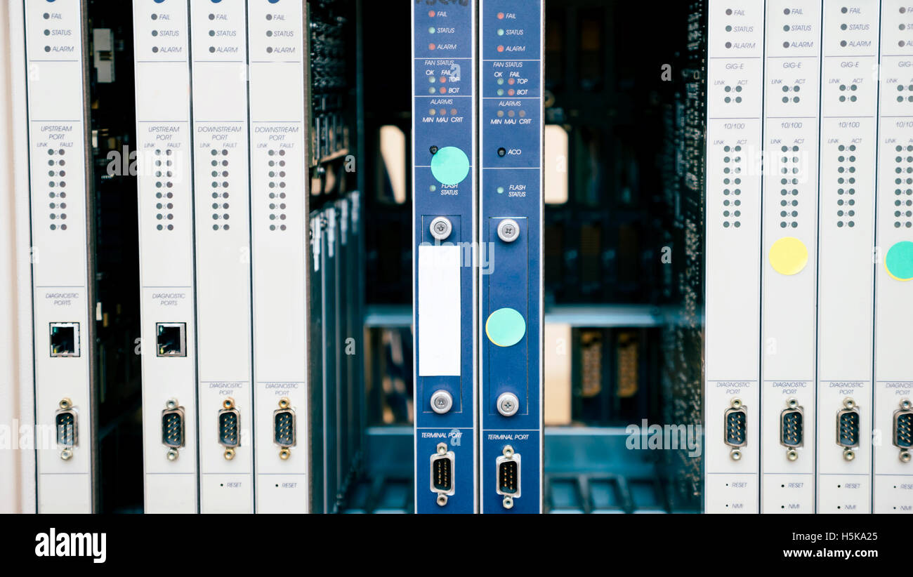 CMTS cards used by isps in networking industry Stock Photo - Alamy
