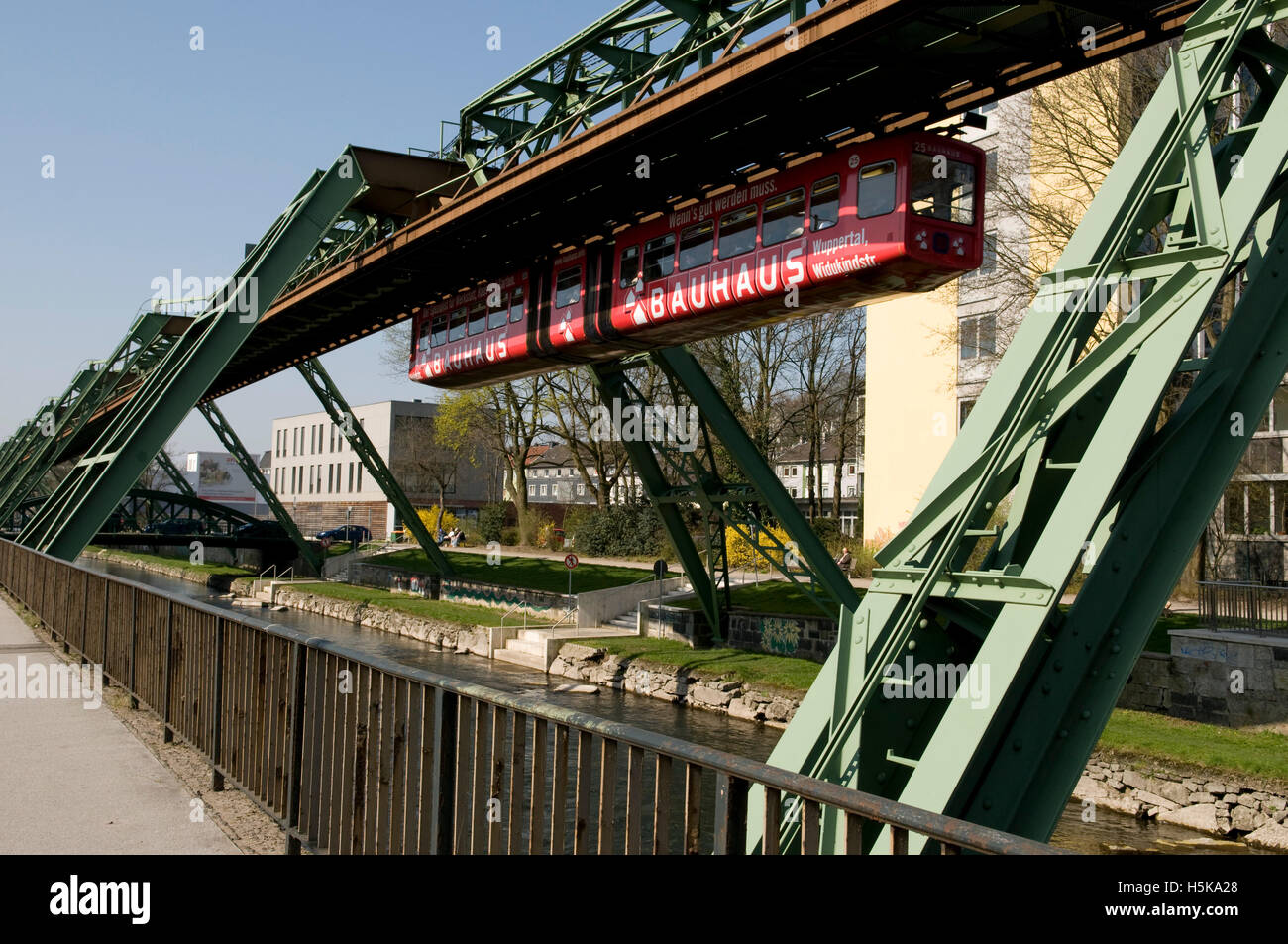 Schwebebahn suspended monorail over hi-res stock photography and images ...