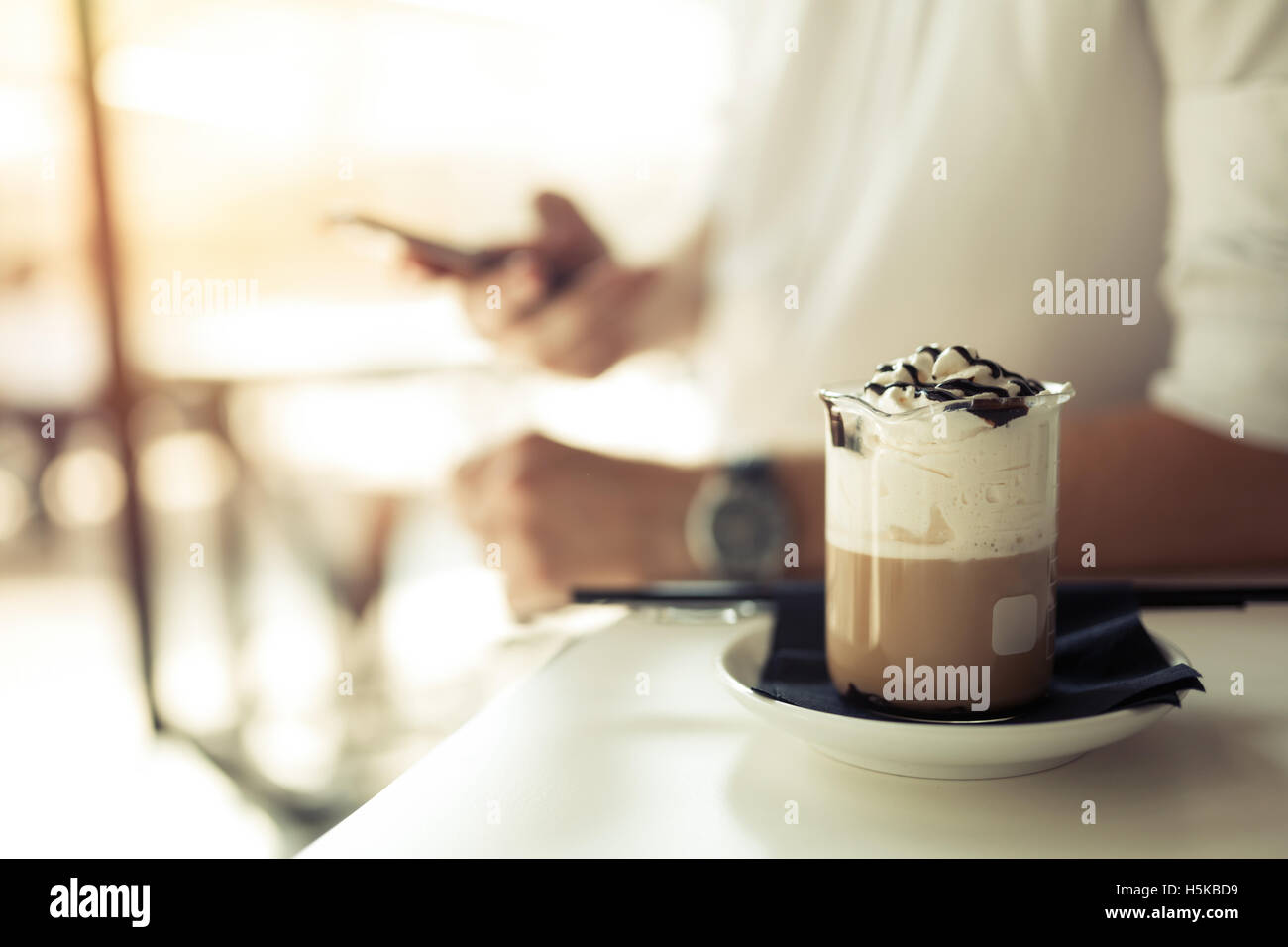 Coffee break during work replenishes energy Stock Photo - Alamy