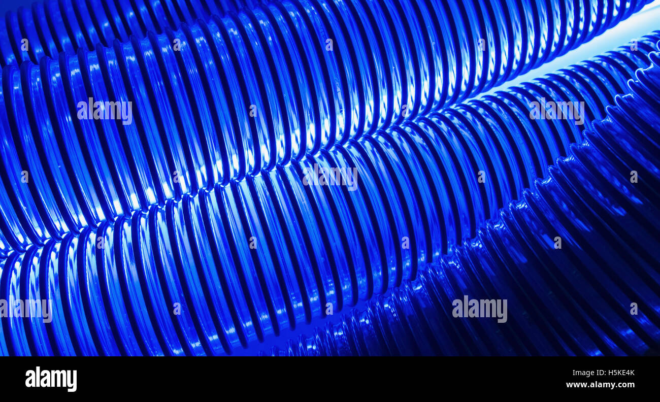 Industry vacuum blue tube Stock Photo - Alamy