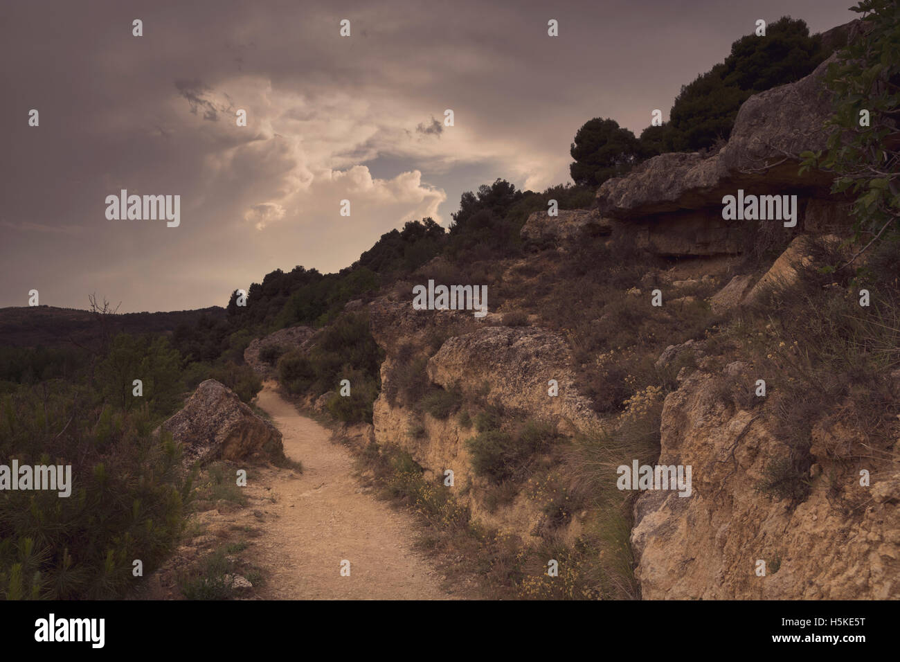 Anento. Zaragoza province. Spain Stock Photo - Alamy