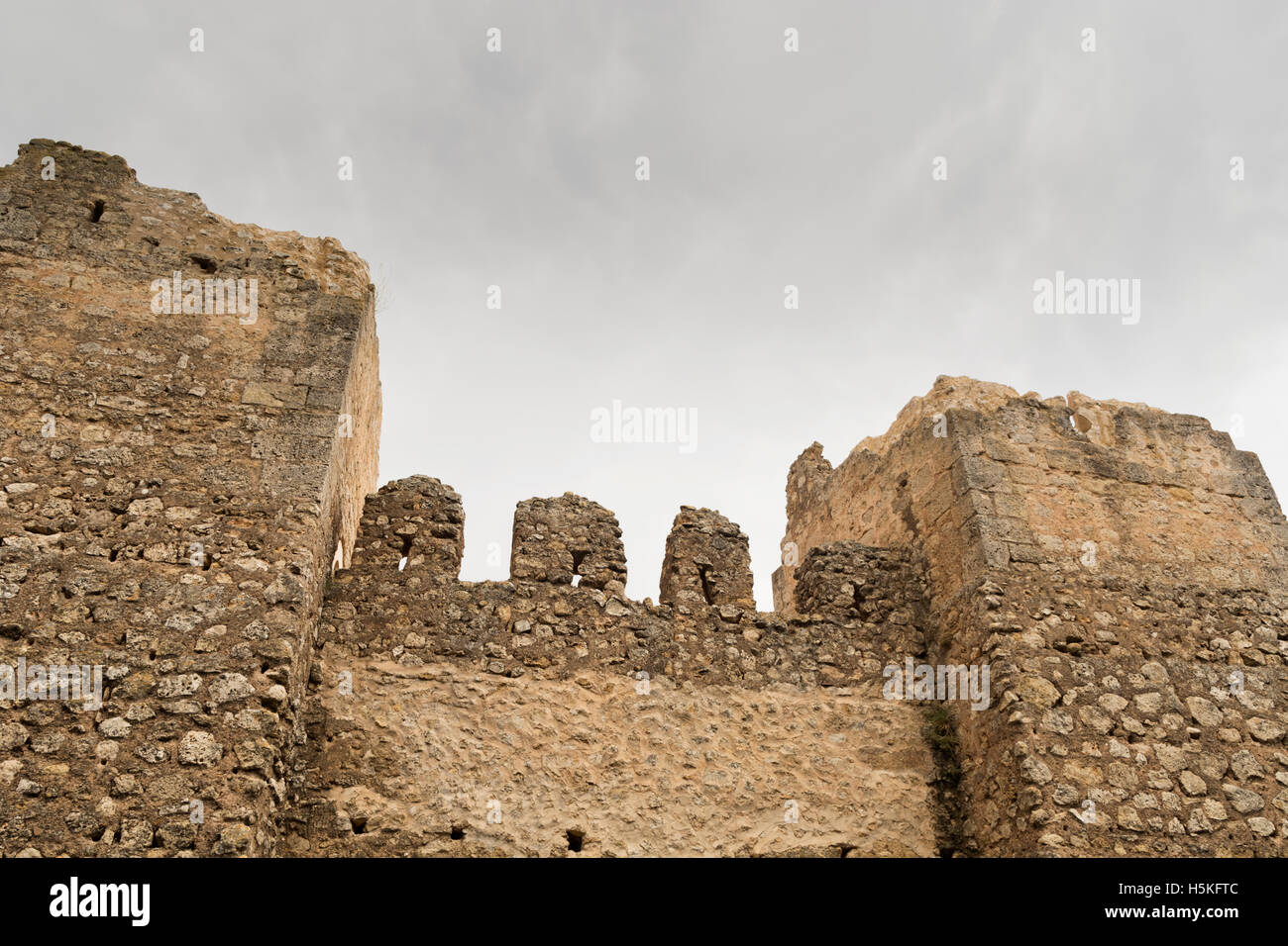 Anento castle (14th century). Zaragoza province. Spain Stock Photo - Alamy