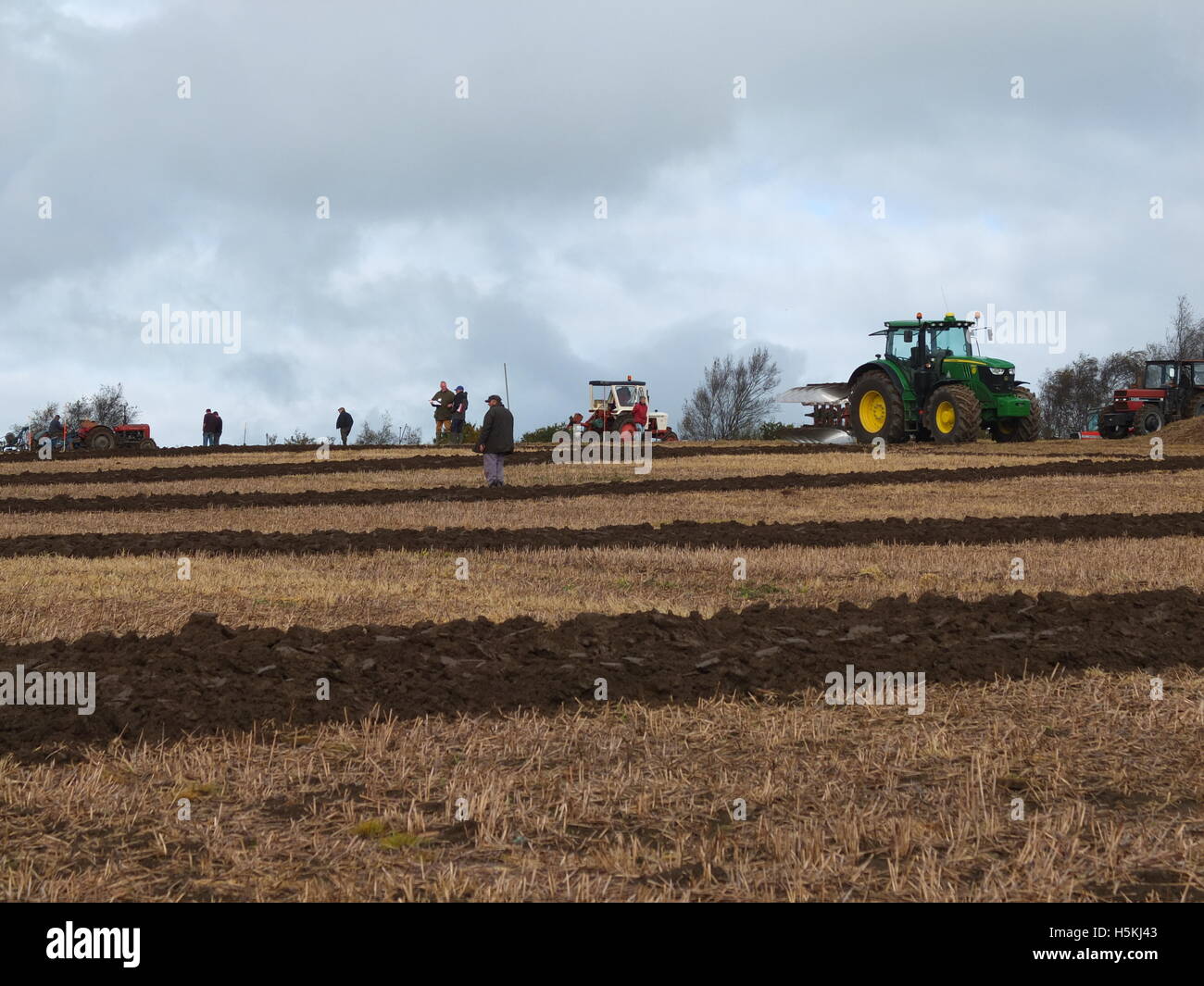 Tractors furrows hi-res stock photography and images - Alamy